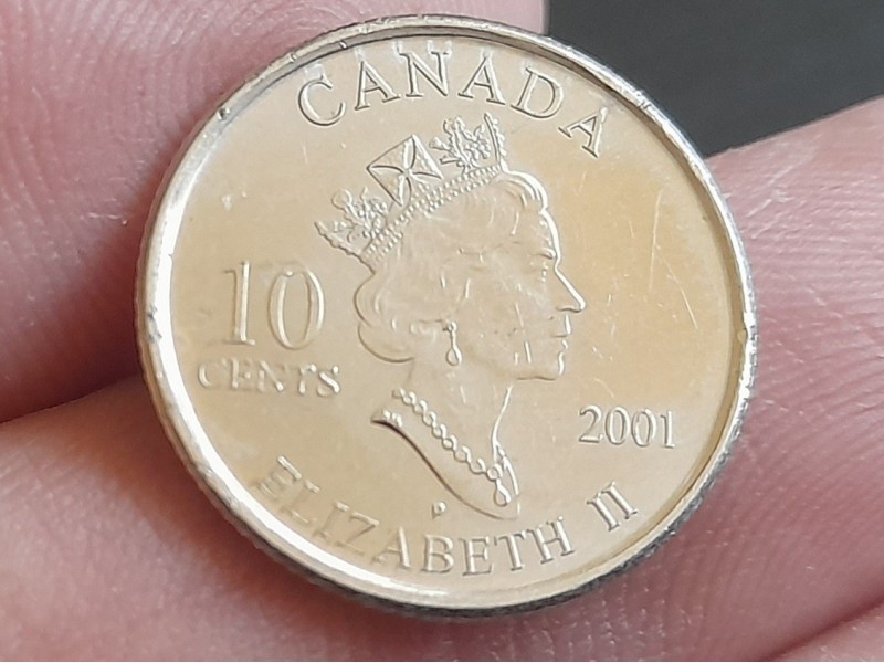 Kanada, 10 centi 2001, jubilarac