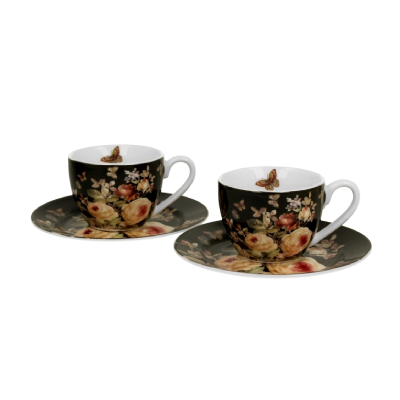 Šolje sa tacnom set 2 - Espresso, Warda