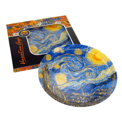 Poslužavnik - Van Gogh, Starry Night, Round, 30 cm
