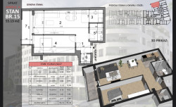 Prodajem Stan-Apartman, Sajam, Novi Sad, €159.000