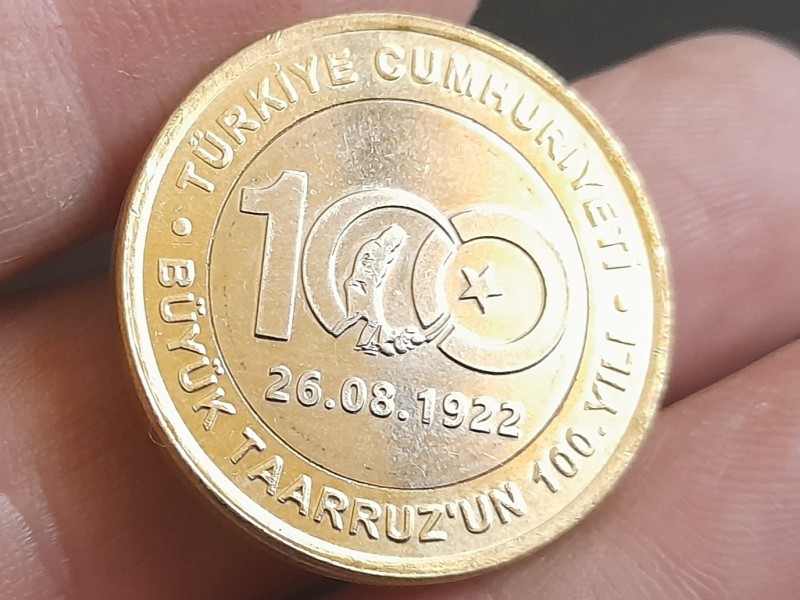 Turska, 1 lira 2022, jubilarac