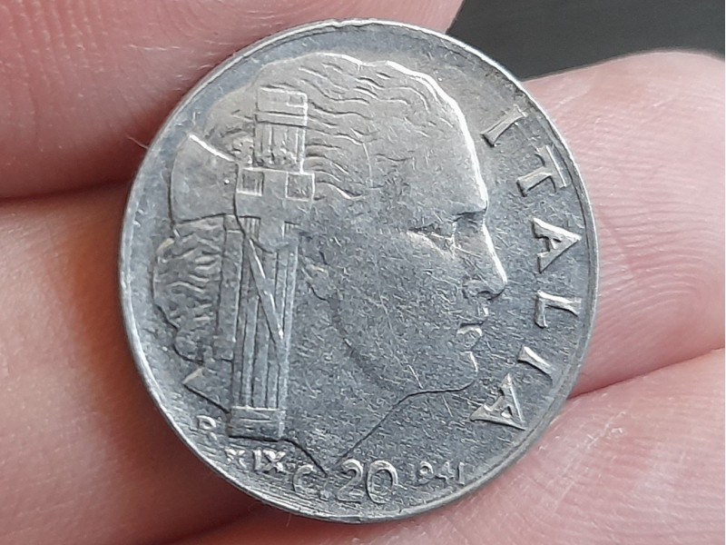 Italija, 20 centi 1941