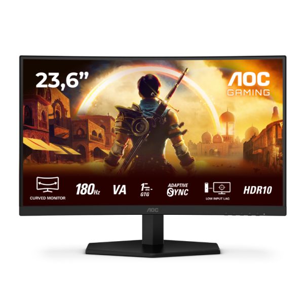 AOC 23.6 inča C24G42E FHD 1920x1080 VA 180 Hz zakrivljeni gaming monitor