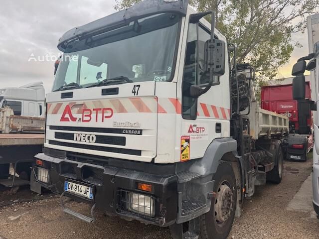 IVECO EUROTECH CURSOR 310 TRIBENNE GRUE HIAB kiper