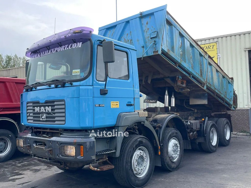 MAN 35.414 Kipper 8x4 ZF Big Axle's Full Steel Top Condition kiper