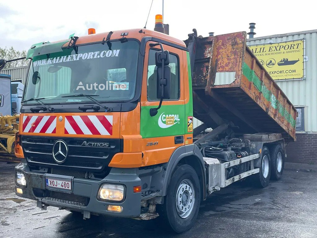 Mercedes-Benz Actros 2641 MP2 Kipper 6x4 V6 EPS Full Steel Suspension Belgium kiper