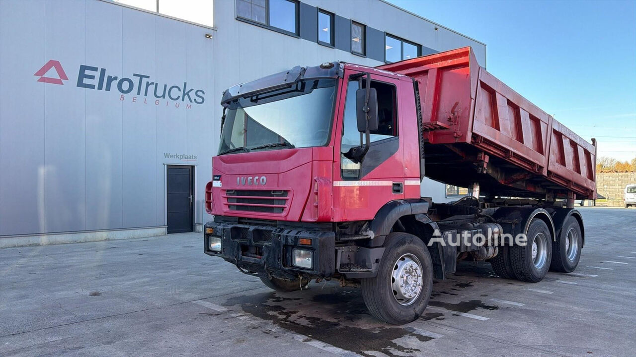IVECO Eurotrakker 260 E 34 (POMPE MANUELLE / MANUAL PUMP / LAMES / GRA kiper