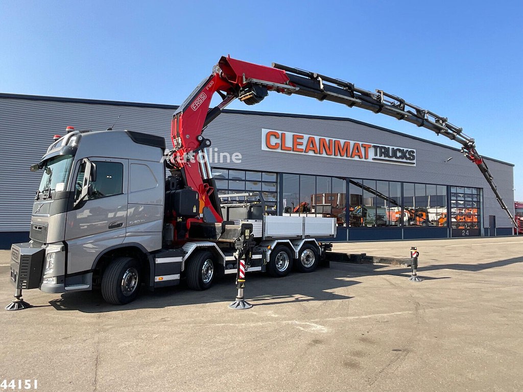 Volvo FH 540 Fassi 165 Tonmeter laadkraan + Fly-Jib Just 104.869 km! kamion s ravnom platformom