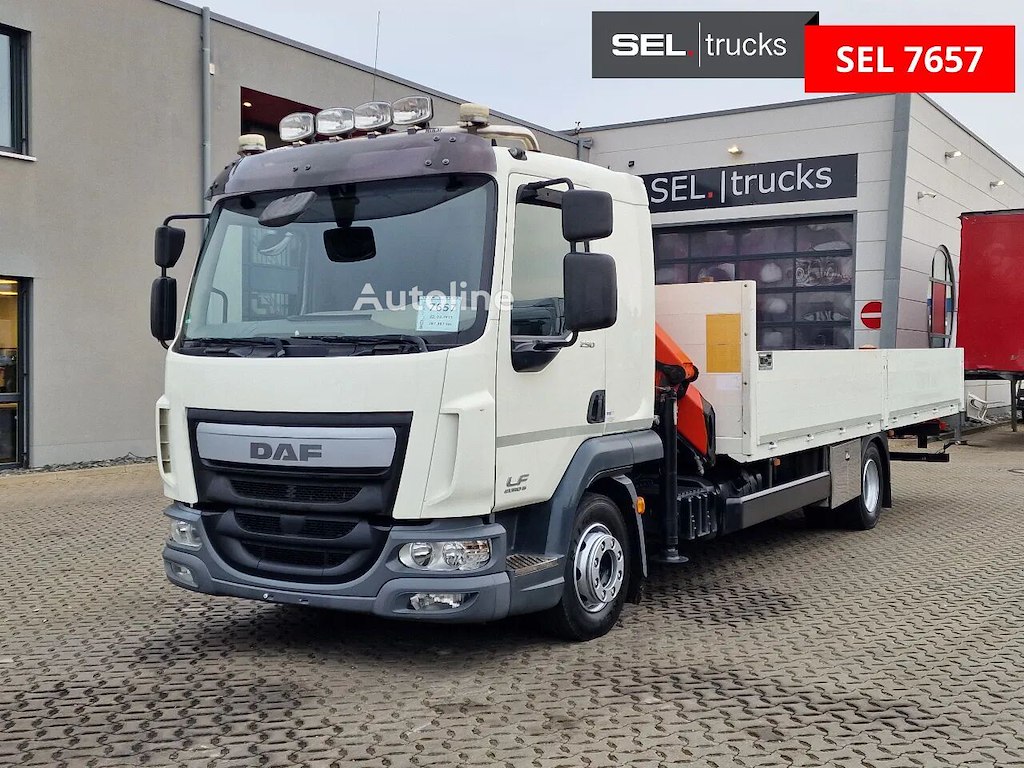 DAF LF 250 FA Palfinger PK8501A kamion s ravnom platformom