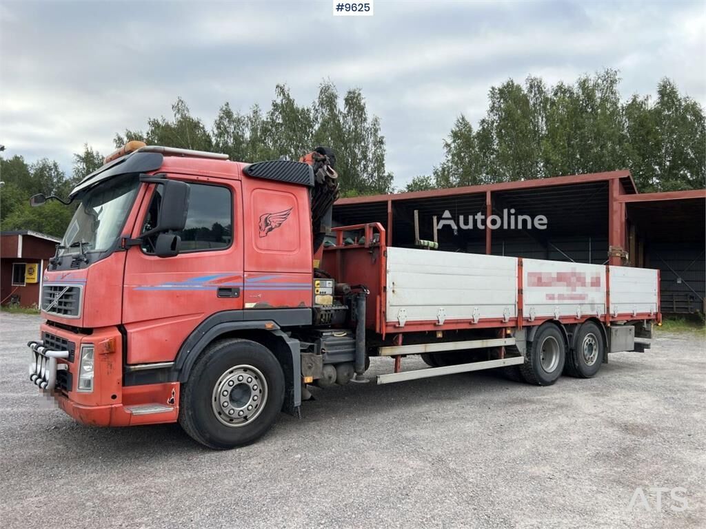 Volvo FM 380 6*2 Crane truck kamion s ravnom platformom
