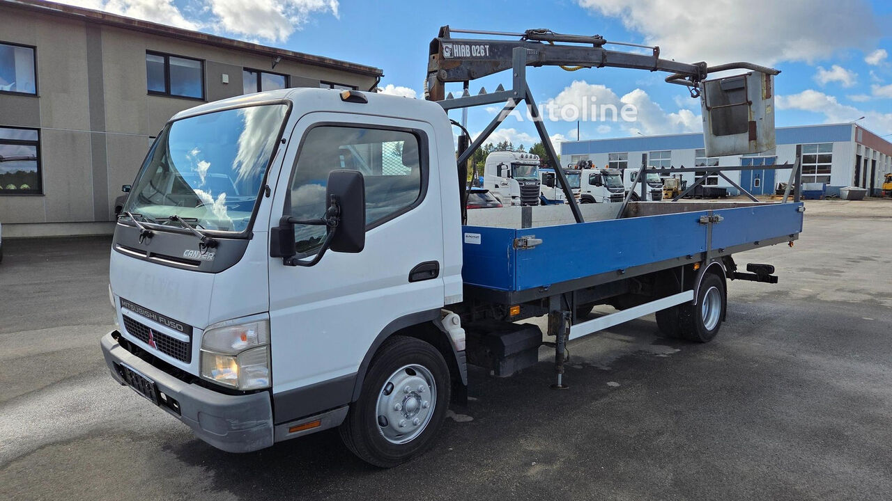 Mitsubishi CANTER FE85B HIAB 026 kamion s ravnom platformom