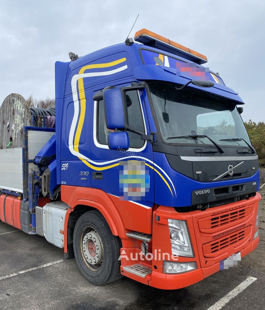 Volvo FM330 *PALFINGER PK 18002 *EURO 6 *BED 6.4m * kamion s ravnom platformom
