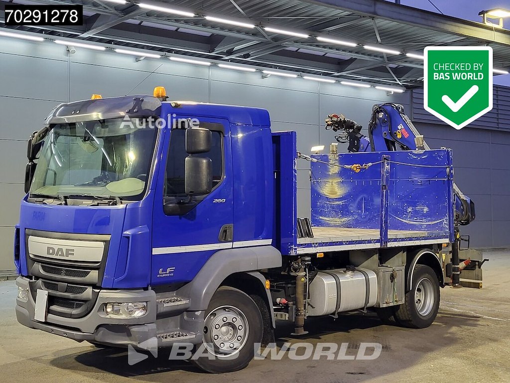 DAF LF 260 LF 4X2 Hiab 111 B-2 HIDUO Crane Kran Remote control Autom kamion s ravnom platformom