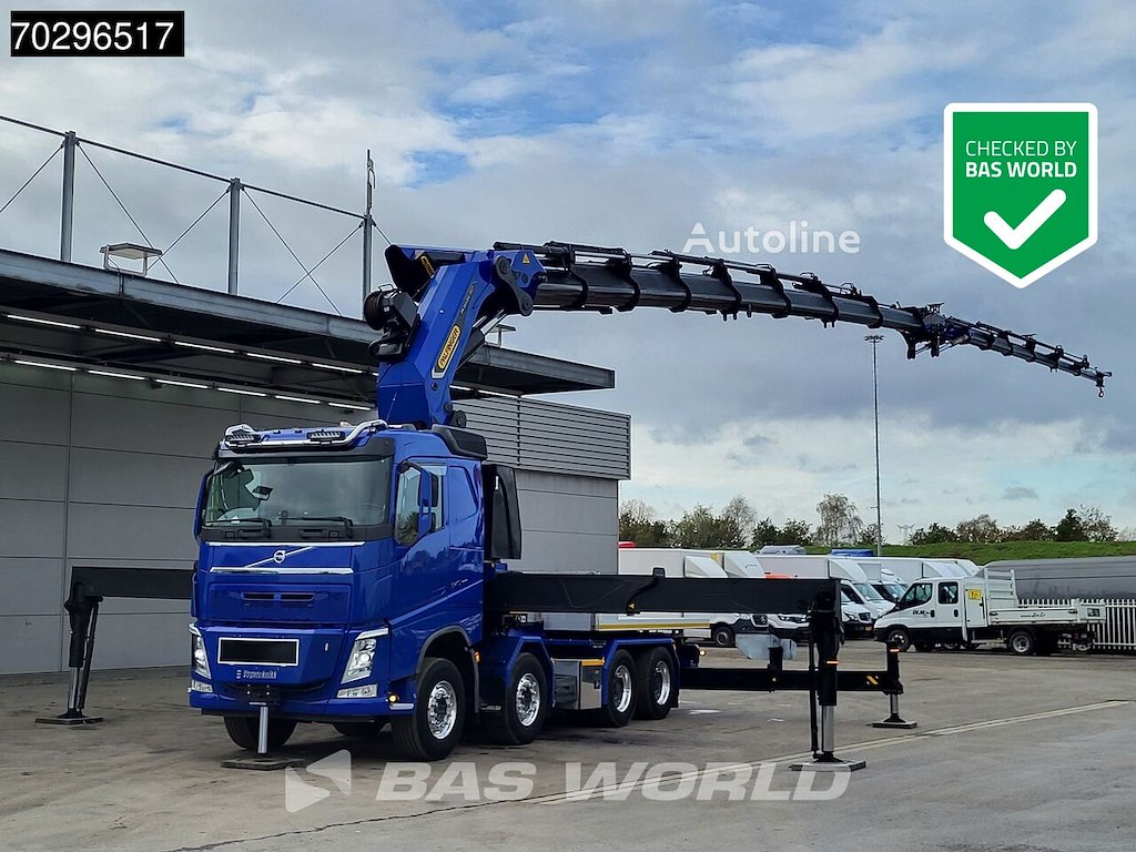Volvo FH 540 FH 8X4 Palfinger PK165.002 TEC G Fly-Jib Winch Big-Axle V kamion s ravnom platformom