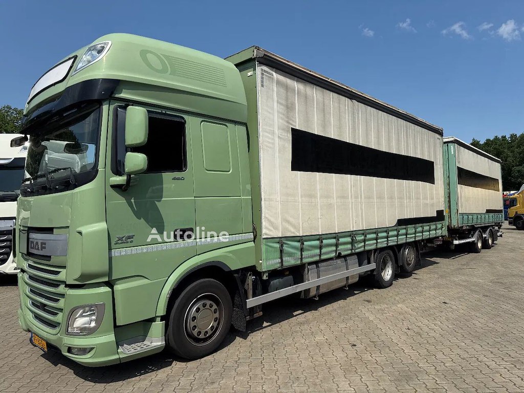 DAF XF 460 6X2 Jumbo Volume kombi Standairco Hefdak 8.1 + 7.8M 120m3 kamion furgon