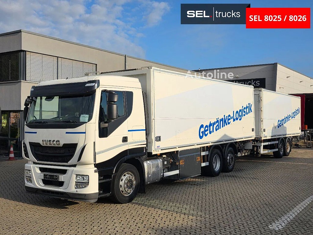 IVECO Stralis 420 Ladebordwand / Lenkachse / Liftachse kamion furgon + prikolica furgon