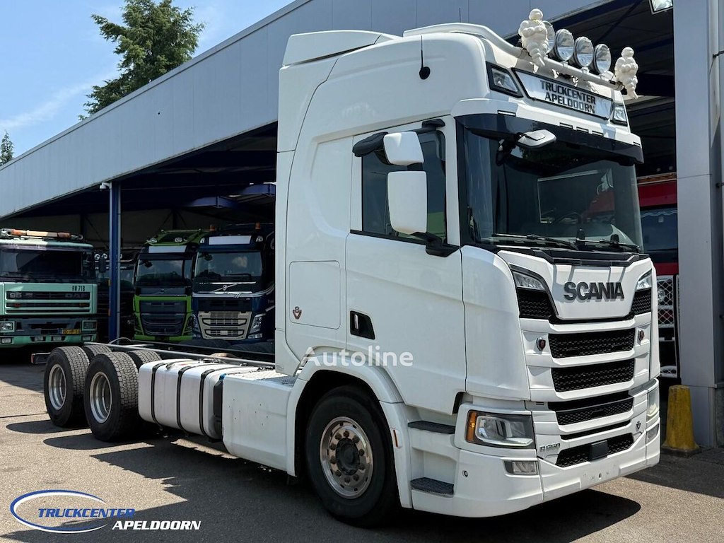 Scania R650 V8 NGS 6x4, Parking climate, Retarder, PTO, 9000 Front axle kamion šasija