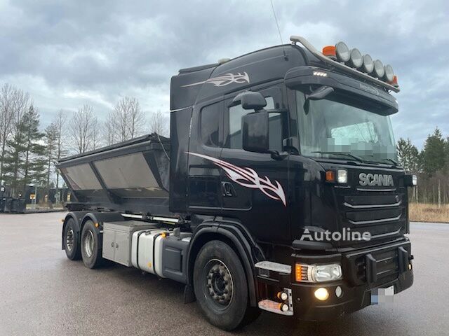 Scania G440 *6x2 *hook HIAB 18ton *ASPHALT BOX *ONLY 300tkm kamion rol kiper