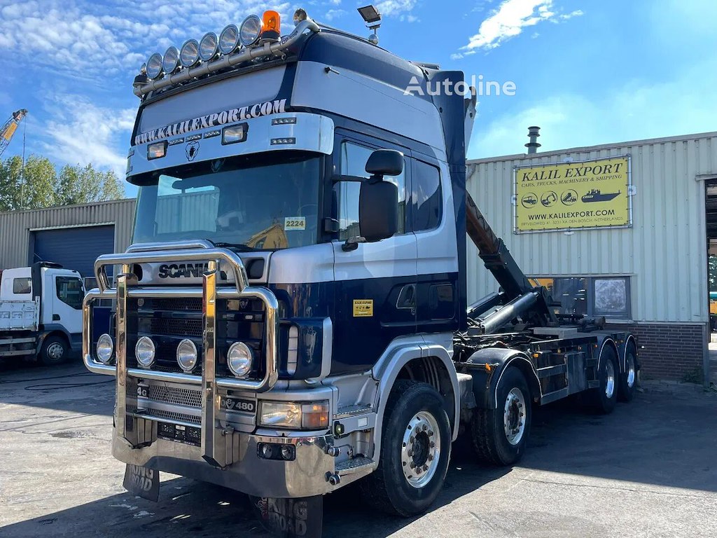 Scania R164-480 V8 Multi Lift 8x4 Full Steel Suspension Manual Gearbox kamion rol kiper