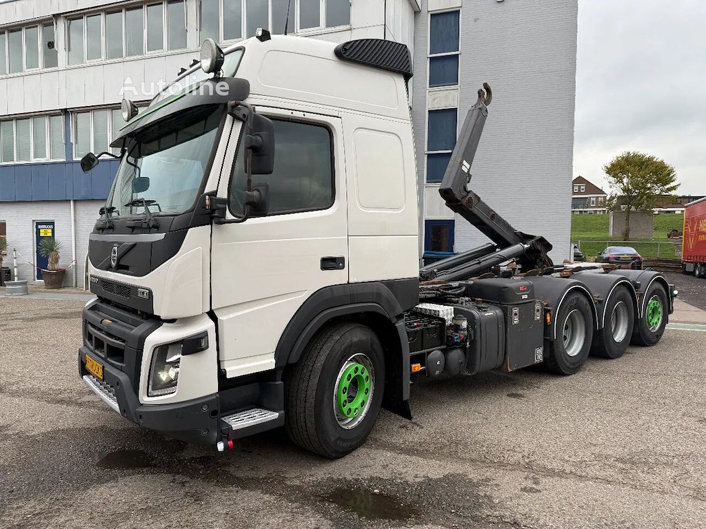 Volvo FMX 500 8x4 HOOKLIFT HIAB XR22SL61, LAST AXLE STEERING kamion rol kiper