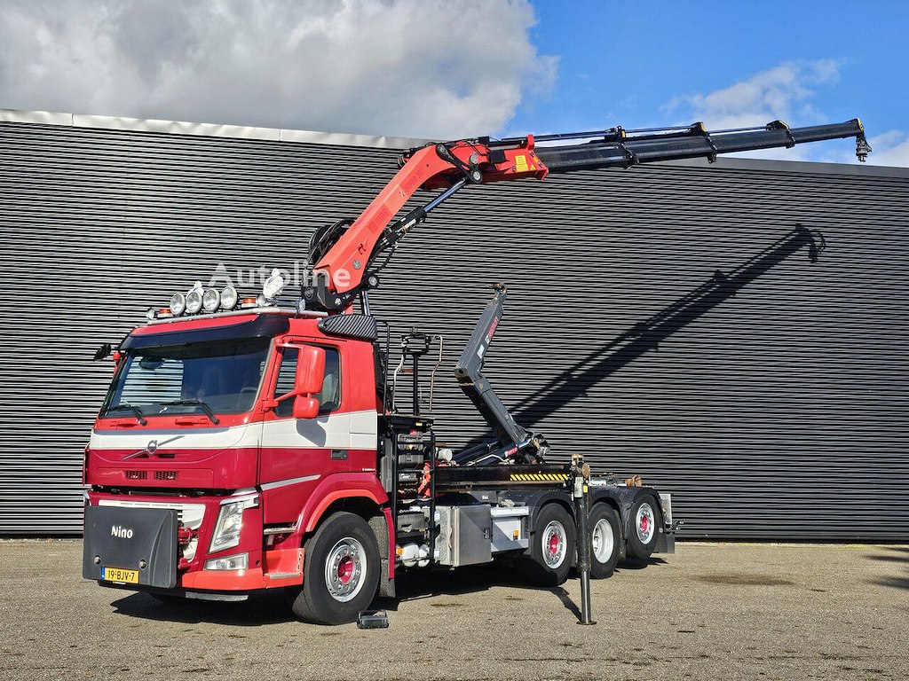 Volvo FM 420 8x2 / HIAB HOOKLIFT + 30 t/m CRANE - KRAN kamion rol kiper