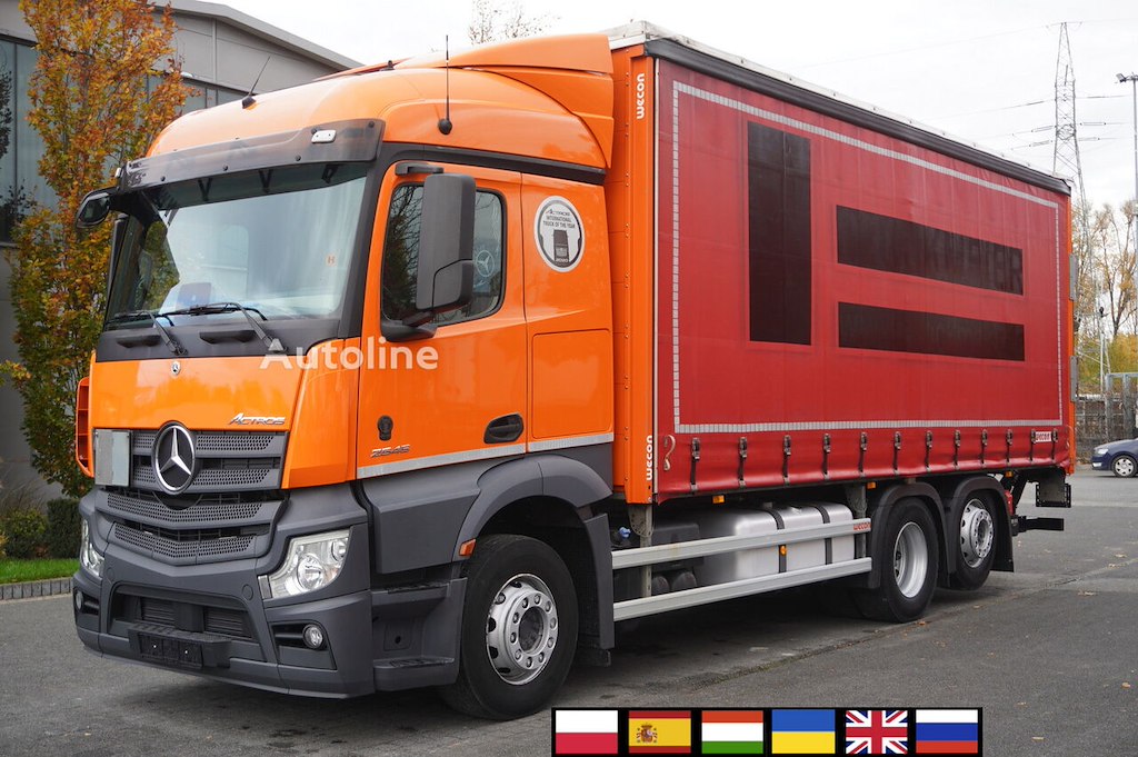 Mercedes-Benz Actros 2545 6×2 MP5 / FULL ADR / Curtainsider 17 EPAL kamion sa klizna zavesa cerada