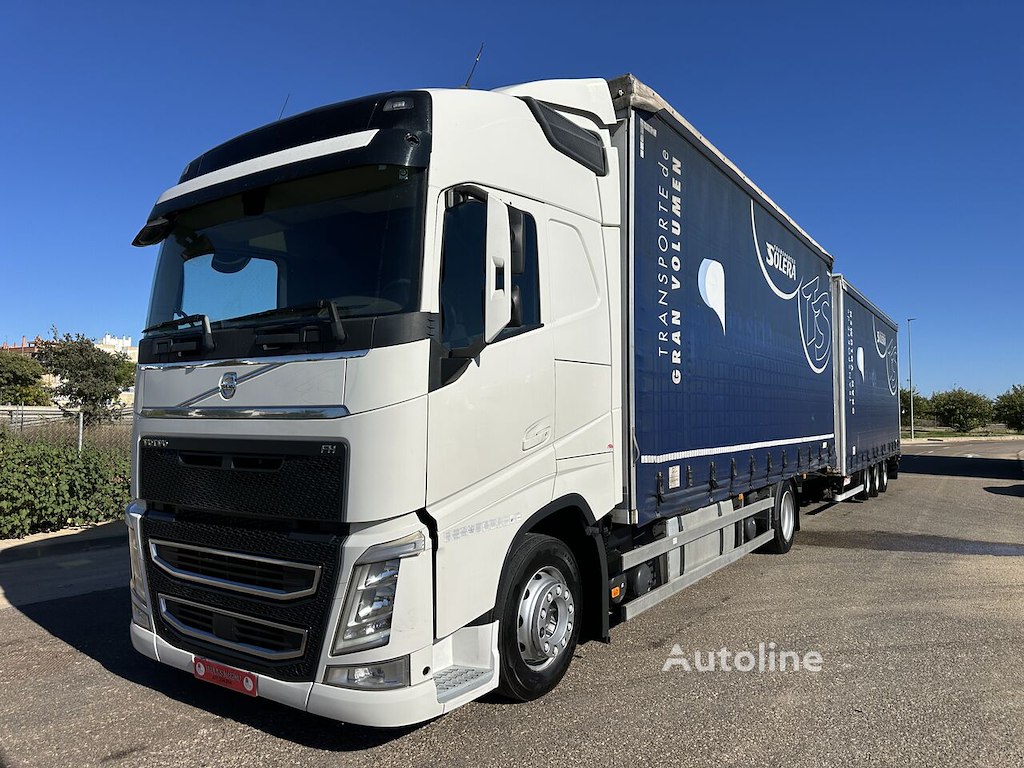 Volvo FH 460 kamion sa klizna zavesa cerada + prikolica sa kliznom ceradom