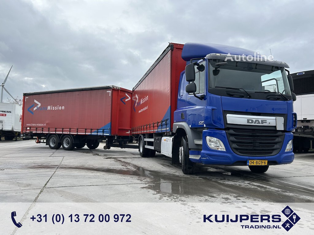 DAF CF 370 FA + Pacton MXD 218 / Curtainside Combi kamion sa klizna zavesa cerada