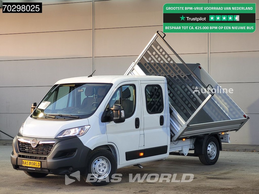 Novi Opel Movano 140PK Driezijdige Kipper Dubbel Cabine Airco Cruise Euro6 kamion kiper < 3.5t