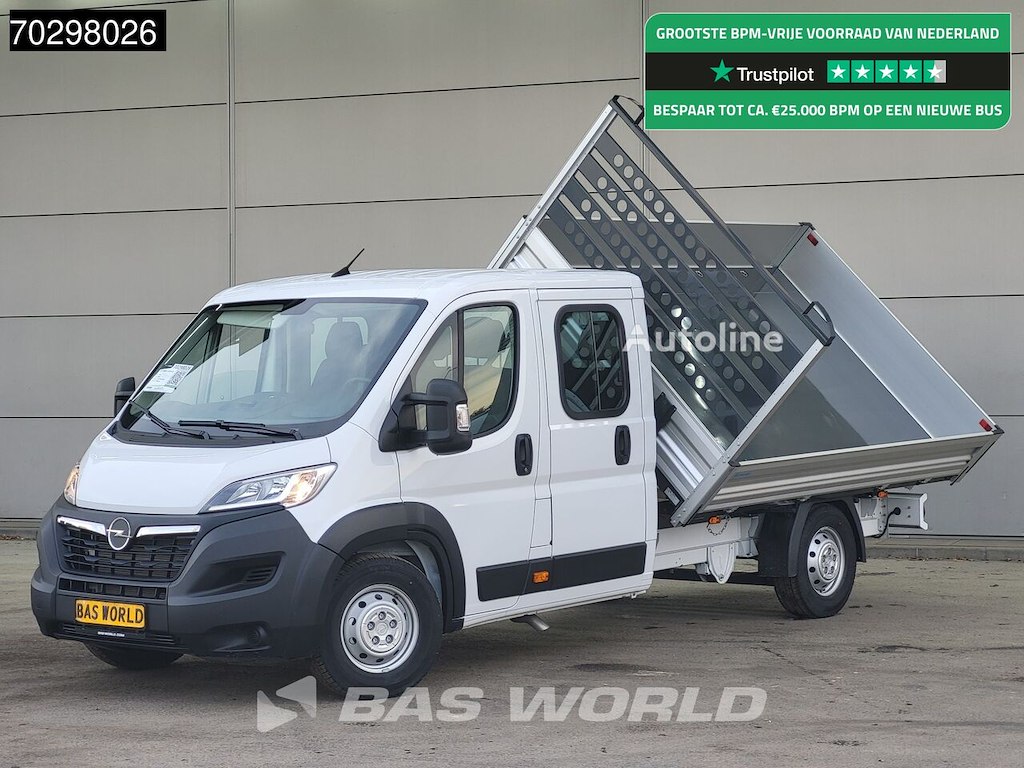 Novi Opel Movano 140PK Driezijdige Kipper Dubbel Cabine Airco Cruise Euro6 kamion kiper < 3.5t
