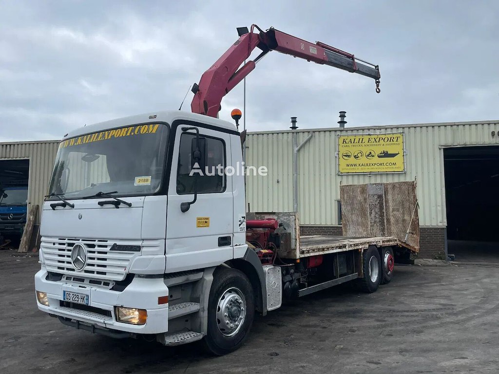 Mercedes-Benz Actros 2540 FASSI F190 Crane + Winch 6x2 EPS V6 Loading Ramps Go autotransporter