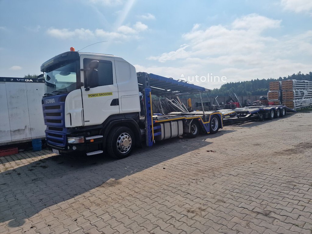 Scania R440 autotransporter + prikolica autotransportera