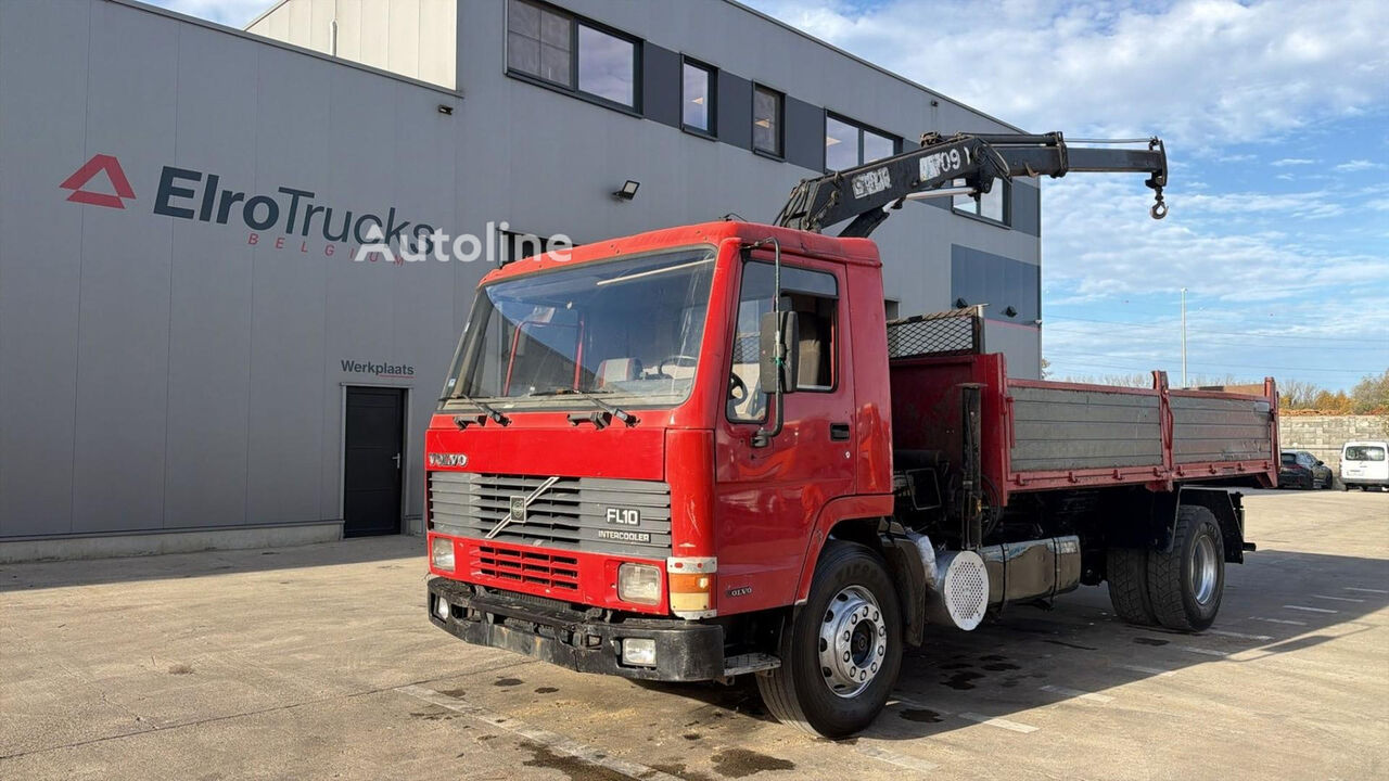 Volvo FL 10 - 320 (MANUAL PUMP / STEEL SUSP. / CRANE / LAMES / POMPE M kamion platforma