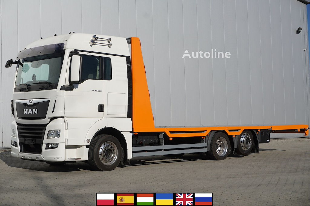 MAN TGX 26.500 6x2 E6 / NEW Tow truck superstructure 8.75 m / steere šlep auto