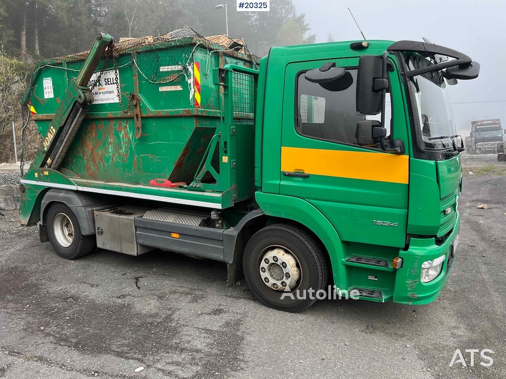 Mercedes-Benz Atego 1524 4x2 Liftdumper. SE VIDEO kamion autopodizač kontejnera