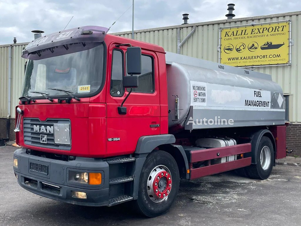 MAN 18.264 F2000 Fuel Tank Truck 13.580L Manual Gearbox Good conditi autocisterna