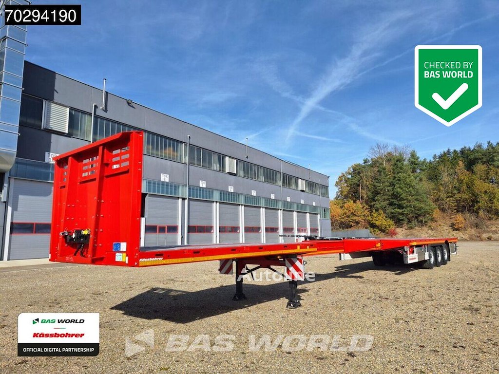 Nova Kässbohrer Extendable (6 900 mm platform extension) 3 axles NEW! 3 axle max poluprikolica sa kliznom ceradom