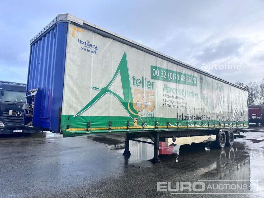 Prodaje se Krone Curtainsider Trailer, 2 Axle, Taillift (Belgium Reg. Docs) poluprikolicu sa kliznom ceradom na aukciji