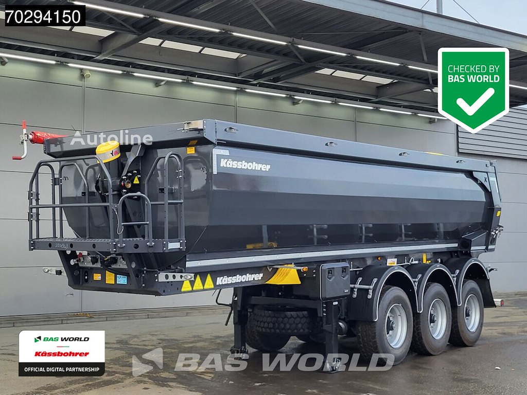Nova Kässbohrer XS 3 axles NEW 2x Liftaxles 24m3 Steel Tipper poluprikolica kipera