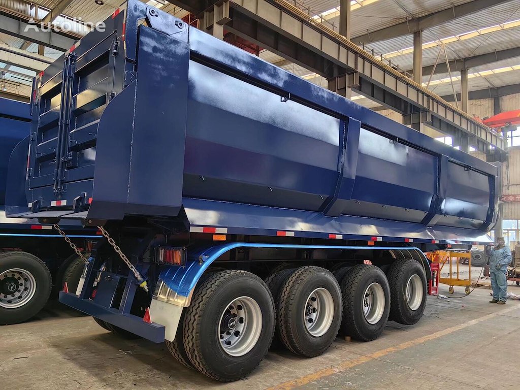 Cheap Super Link Trailer Side Tipper 50 Ton Trailer Tipp poluprikolica kipera