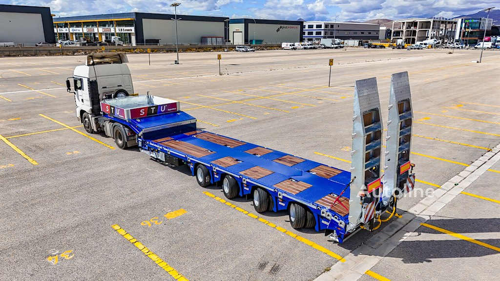 Nova STU 4 Axle Extendable Hydraulic Steering Lowbed Trailer poluprikolica sa niskom platformom
