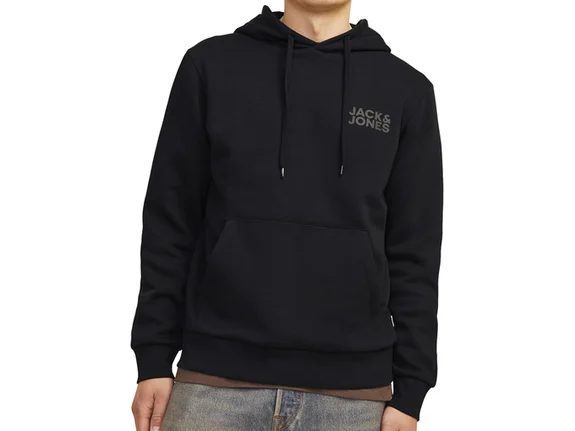 Jack & Jones Muška dukserica Jjecorp Logo Sweat Hood Noos 12152840-BLACKSM
