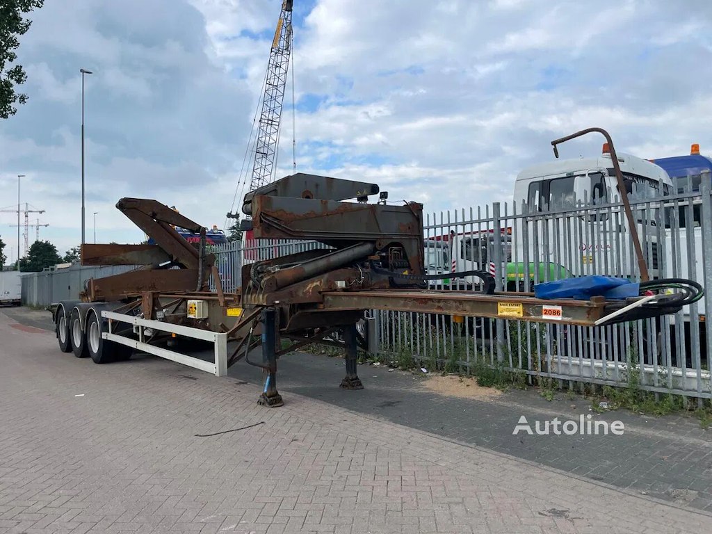 Steelbro S320 Container Sideloader 20/40 FT Remote 3 Axle 12 tyre's Good poluprikolica za prevoz kontejnera