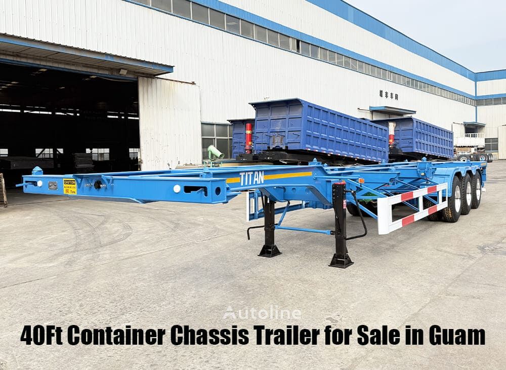 Nova Titan 40Ft Container Chassis Trailer for Sale in Guam poluprikolica za prevoz kontejnera