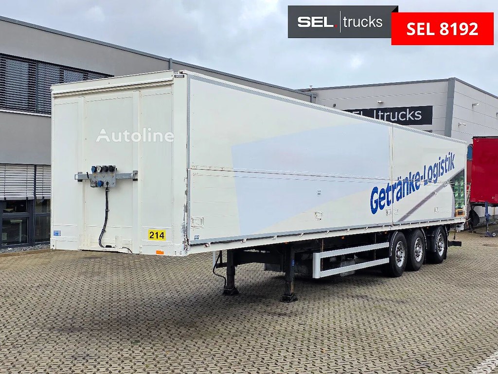 System Trailers Trailer PRSSL-24-1TRI Ladebordwand / Lenkachse furgon poluprikolica
