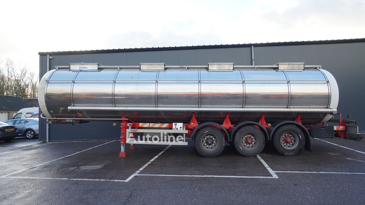 Burg 3 AXLE TANK CHEMIE TRAILER 30.000LTR cisterna za prevoz hemikalija