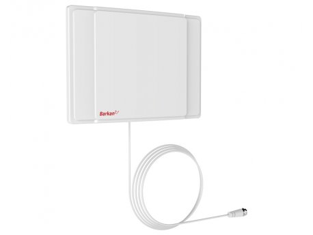 BARKAN AF40P.W Indoor HDTV Flat TV Antenna 65 km