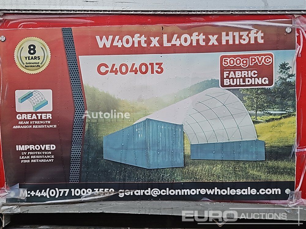 Prodaje se 40' x 40' x 13' Container Dome Shelter kontejner 40 stopa na aukciji