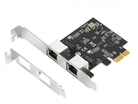 E-GREEN PCI-Express kontroler 2-port 2.5 Gigabit Ethernet (Realtek 8125B)