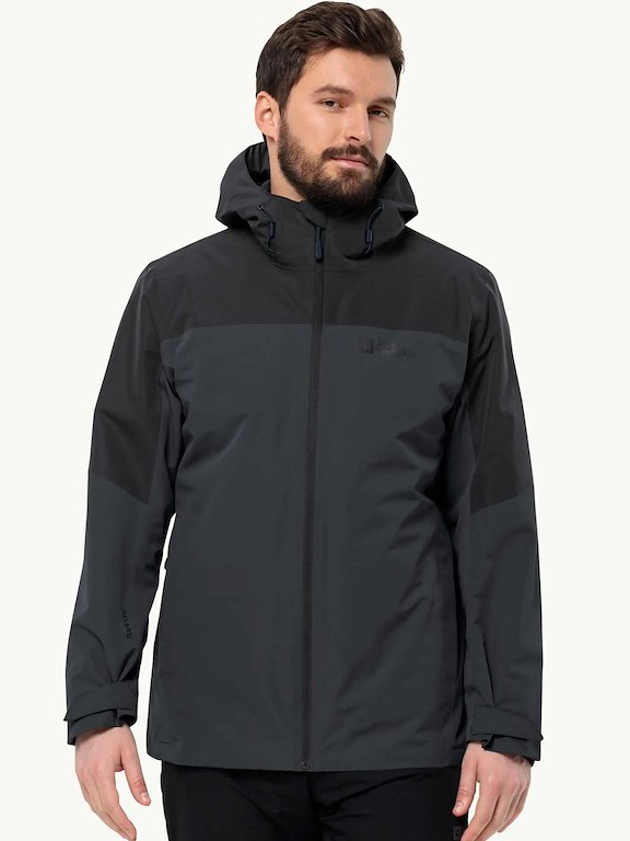 JACK WOLFSKIN Muška jakna za planinarenje Glaabach 3 u 1 JW-1115291 crna